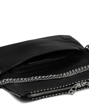 Zadig&Voltaire Rock Studded Leather Clutch