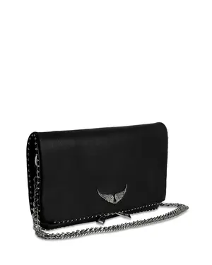 Zadig&Voltaire Rock Studded Leather Clutch