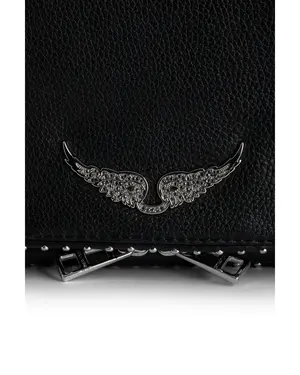 Zadig&Voltaire Rock Studded Leather Clutch