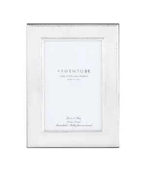 ARGENTO SC Amira Double-bead Sterling Frame, 4 X 6