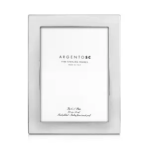 ARGENTO SC Castell Sterling 5 X 7 Picture Frame - Silver