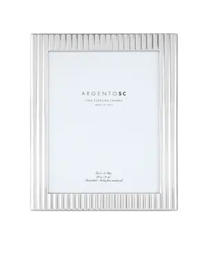ARGENTO SC Fluted Sterling Picture Frame, 8 X 10