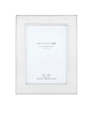 ARGENTO SC Amira Double-bead Sterling Frame, 5 X 7