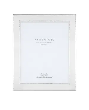 ARGENTO SC Amira Double-bead Sterling Frame, 8 X 10