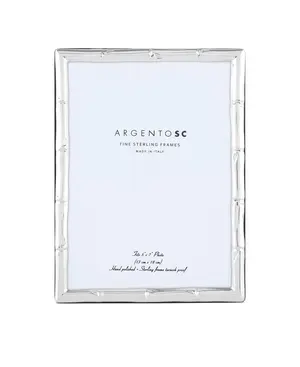 ARGENTO SC Bamboo Sterling Frame, 5 X 7