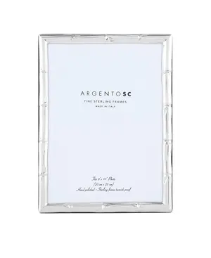 ARGENTO SC Bamboo Sterling Frame, 8 X 10