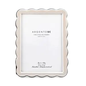 ARGENTO SC Scalloped Sterling Picture Frame, 5 X 7 - Silver