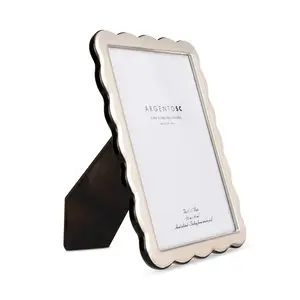 ARGENTO SC Scalloped Sterling Picture Frame, 5 X 7