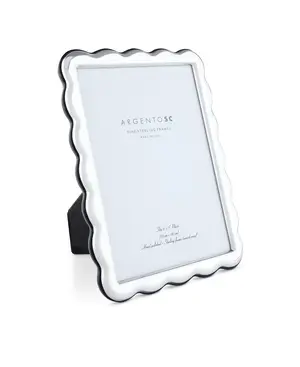 ARGENTO SC Scalloped Sterling Picture Frame, 5 X 7