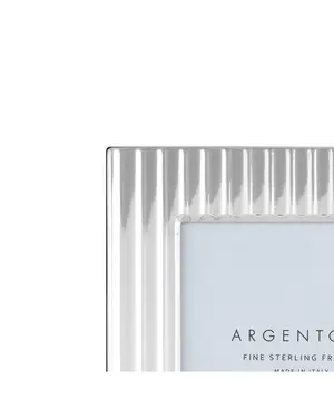 ARGENTO SC Fluted Sterling Picture Frame, 4 X 6