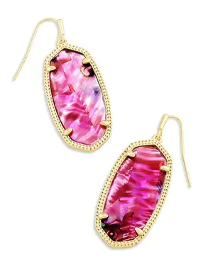Kendra Scott Kendra Scott Signature Elle Drop Earrings Light Burgundy Illusion
