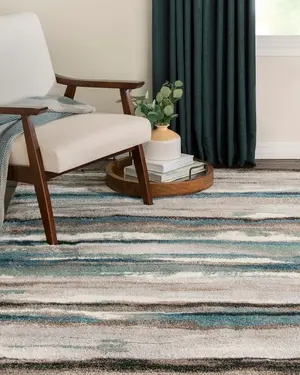 MINK HOME Leisure Bay Dusk Area Rug, 7'10 X 10'10