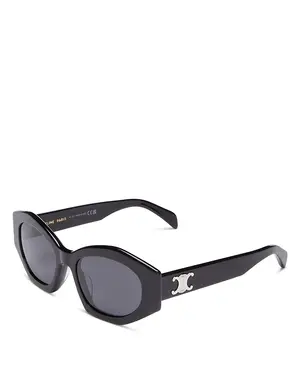 Celine Triomphe Cat Eye Sunglasses - Black/gray Solid