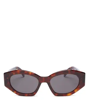 Celine Triomphe Cat Eye Sunglasses - Havana/gray Solid