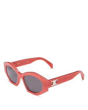 Celine Triomphe Cat Eye Sunglasses Red/gray Solid