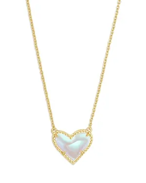 Kendra Scott Ari Heart Pendant Necklace - Dichroic Glass