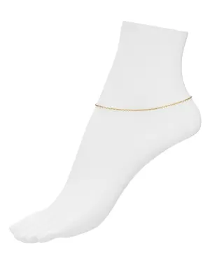 Argento Vivo Curb Chain Anklet