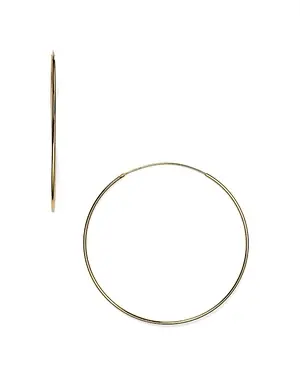 Argento Vivo Endless Hoop Earrings - Gold