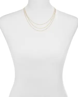 Argento Vivo Ball & Herringbone Chain Layered Necklace
