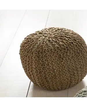 Livabliss Bermuda Pouf - Tan