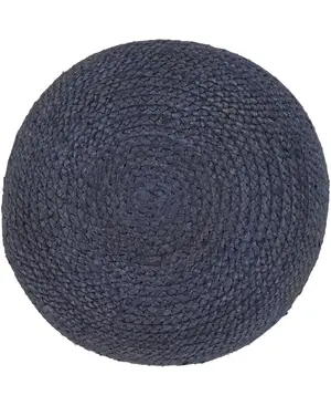 Livabliss Tropics Pouf - Dark Blue