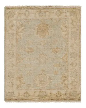 SURYA Hillcrest Hil-9033 Area Rug, 5'6 X 8'6 - Butter/seafoam/tan/cream
