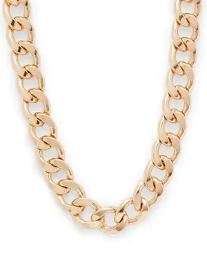 Aqua Chain Necklace - Gold