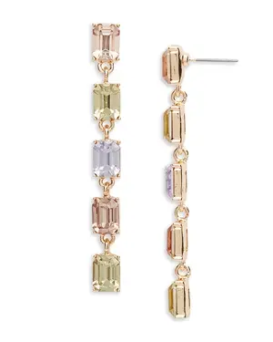 Aqua Stone Drop Earrings - Multi