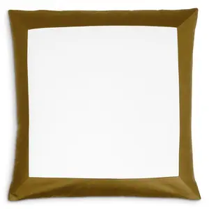 Frette Bold Euro Sham Milk/olive