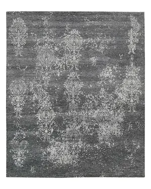 NOURISON HOME Silk Shadows Sha14 Rug Abstract 5'6 X 7'5 - Graphite
