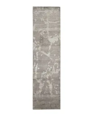 NOURISON HOME Silk Shadows Sha02 Runner Rug, 2'3 X 8 - Silver