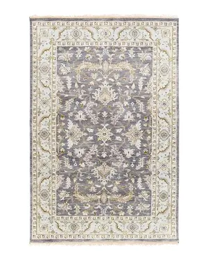 SURYA Zeus Area Rug, 3'9 X 5'9 - Charcoal/sky Blue/ivory/taupe/olive/beig