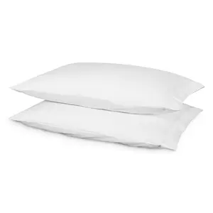 Frette Checkered Sateen King Pillowcase, Pair - White