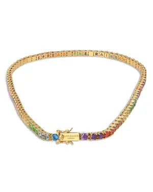 Kurt Geiger Crystal Tennis Necklace - Multi