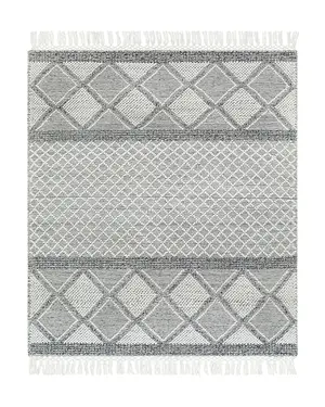 LIVABLISS Fleur Fle-2307 Area Rug, 5' X 7'6 - Gray White