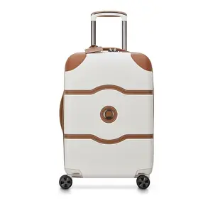 Vegan Leather Trimmed Carry-on Luggage