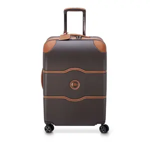 Vegan Leather Trimmed Carry-on Luggage