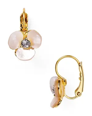 Kate Spade New York Disco Pansy Leverback Earrings - Gold