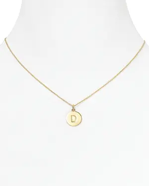 Kate Spade New York Initial Pendant Necklace - D/gold