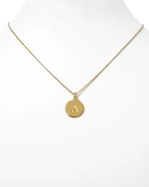 Kate Spade New York Initial Pendant Necklace - K/gold