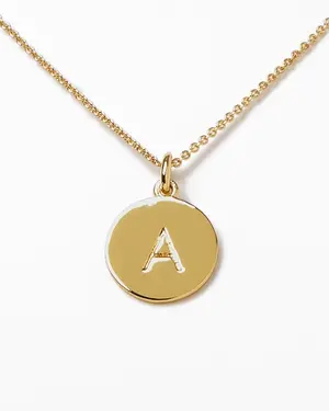 Kate Spade New York Initial Pendant Necklace - K/gold