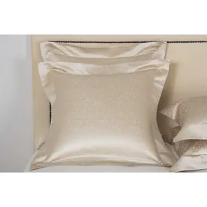 Frette Lux Glowing Weave Euro Sham - Milk
