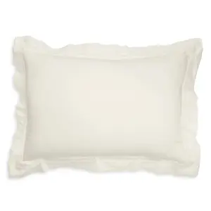 Frette Essentials Doppio Ajour Standard Sham - Milk