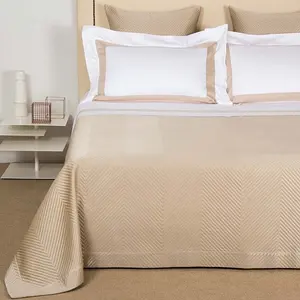 Frette Lux Herringbone Coverlet, King Savage Beige