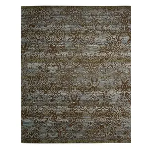 NOURISON HOME Rhapsody Rh009 Collection Area Rug, 5'6 X 8 - Brown