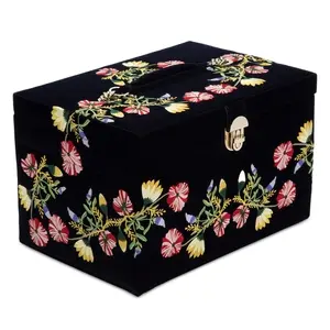 Wolf Zoe Large Jewelry Box - Indigo