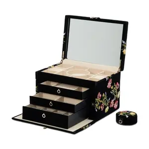 Wolf Zoe Large Jewelry Box - Indigo