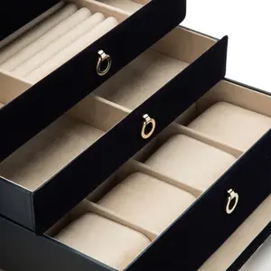 Wolf Zoe Large Jewelry Box - Indigo