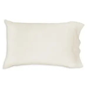Frette Essentials Doppio Ajour Standard Pillowcase - Milk