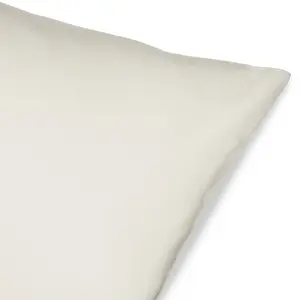 Frette Essentials Doppio Ajour Standard Pillowcase - Milk